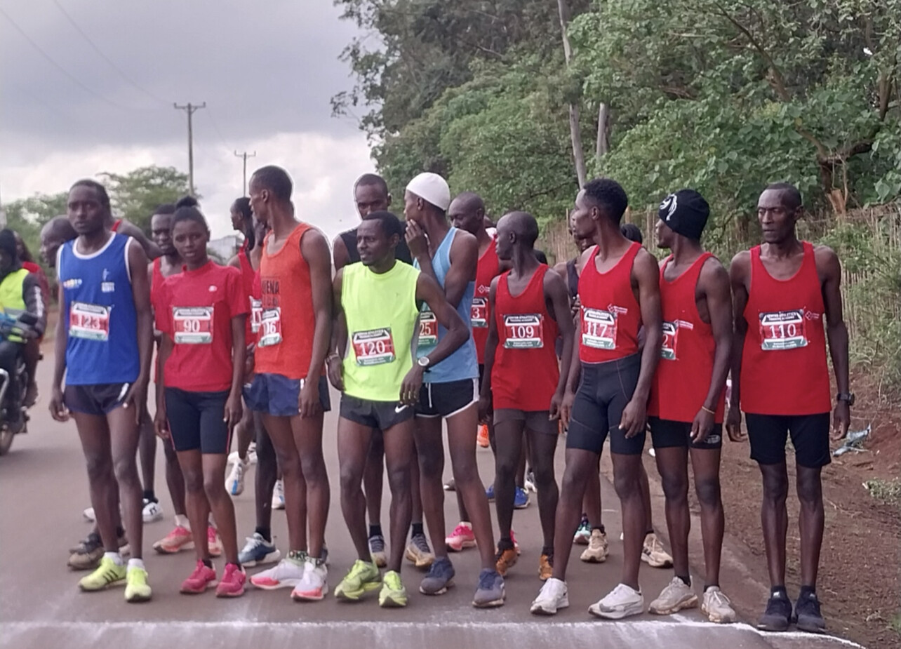 Peter Mwaniki again wins the 20th edition of the KATA monthly time trial in Thika Kenya clocking ...