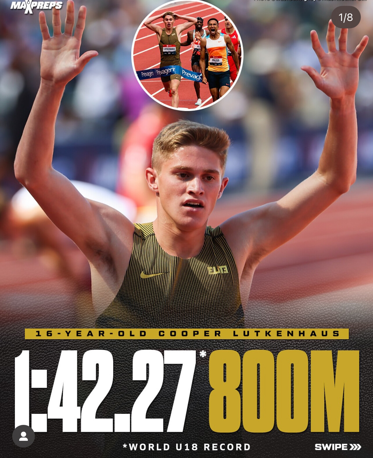 Cooper Lutkenhaus Stuns at USA Championships with Historic 800m Run ...