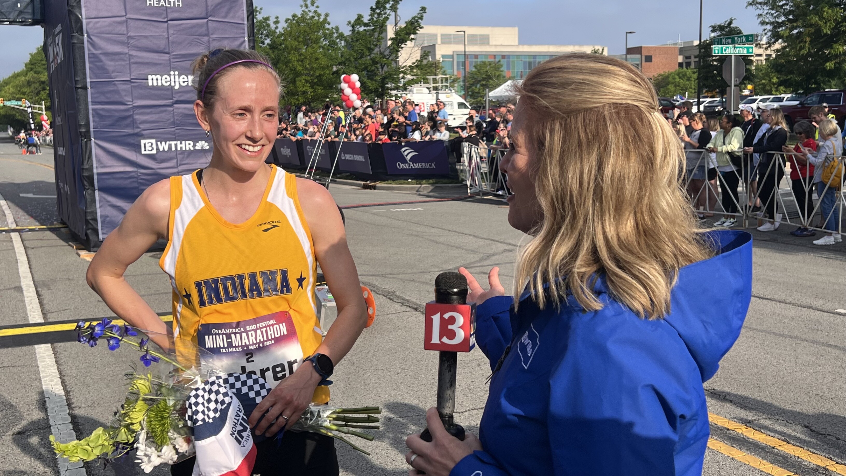 Anna Rohrer, at 23 weeks pregnant, wins 2nd straight Indy Mini-Marathon ...