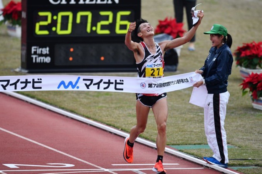 Yuma Hattori wins the Fukuoka Marathon the first Japanese runner to win ...