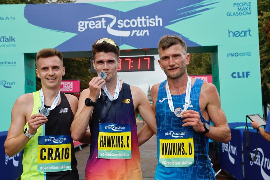 Eilish McColgan and Callum Hawkins triumph at Great Scottish Run ...