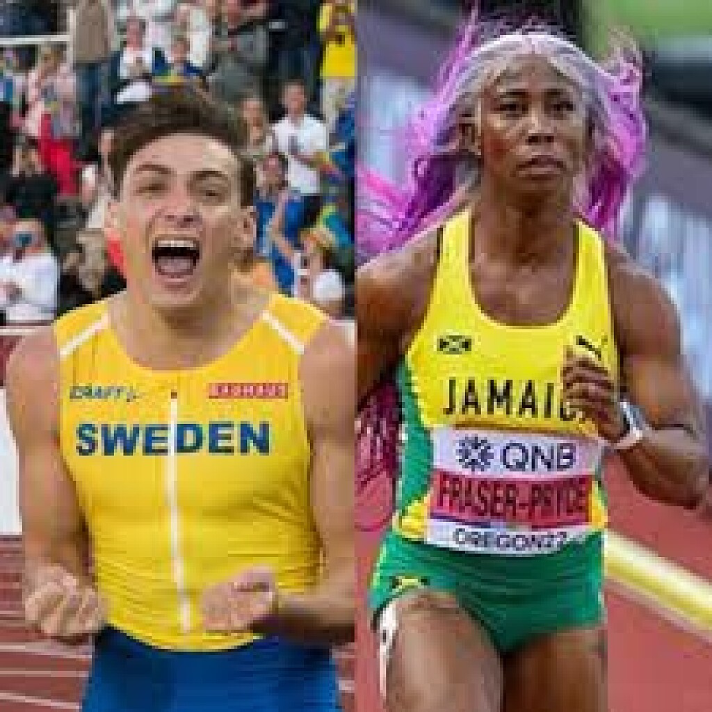 Shelly-Ann Fraser-Pryce challenges pole-vaulter Mondo Duplantis to 100m ...